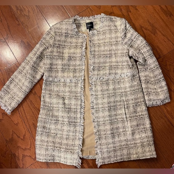 Rafaella | Jackets & Coats | Rafaella Metallic Lined White And Gold ...